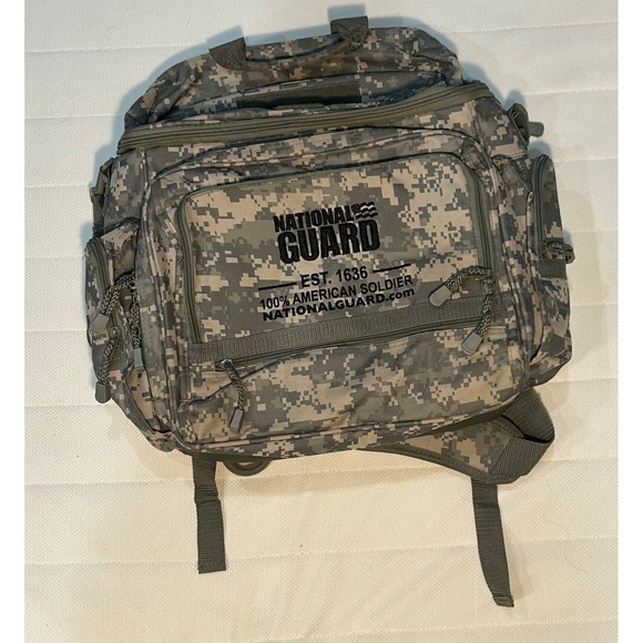 National Guard Products | Bags | National Guard Camo Backpack Messenger ...